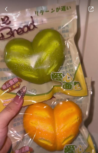 Heart Shaped Bread Squishy by TwoDots | ibloom squishies Mido squishy ...
